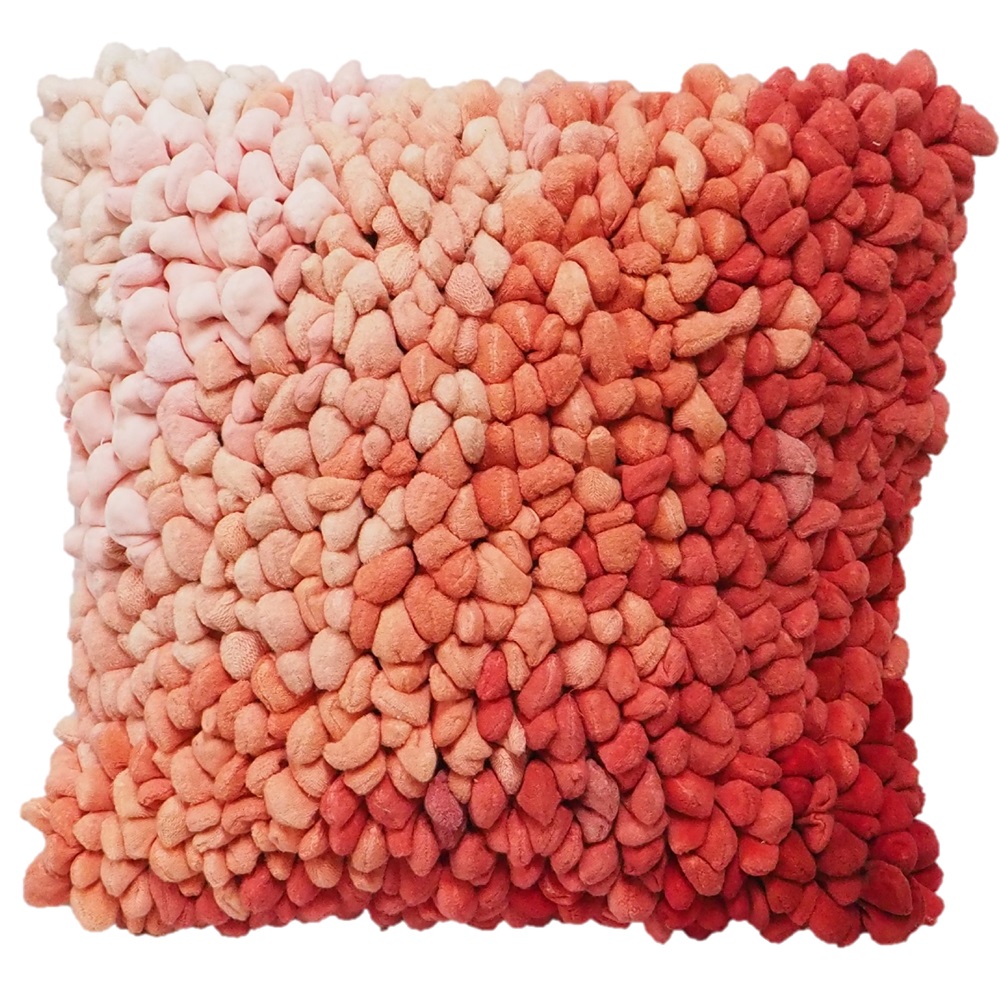 pebble cushion-shading red – Art of Green Home Products